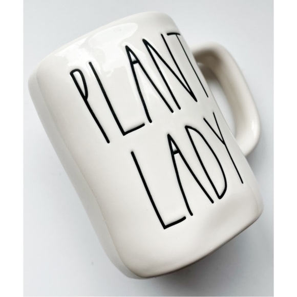 Rae Dunn | Dining | Rae Dunn Plant Lady Green Lined Coffee Mug | Poshmark